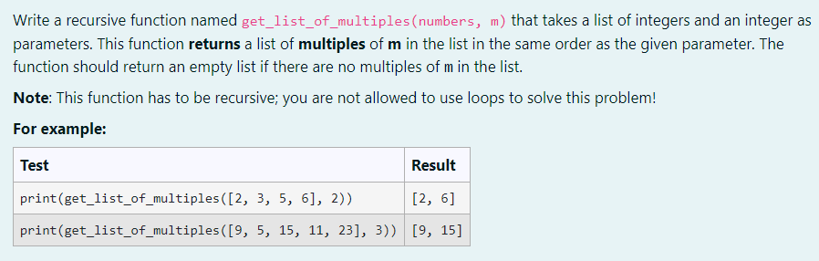 Solved Write a recursive function named | Chegg.com