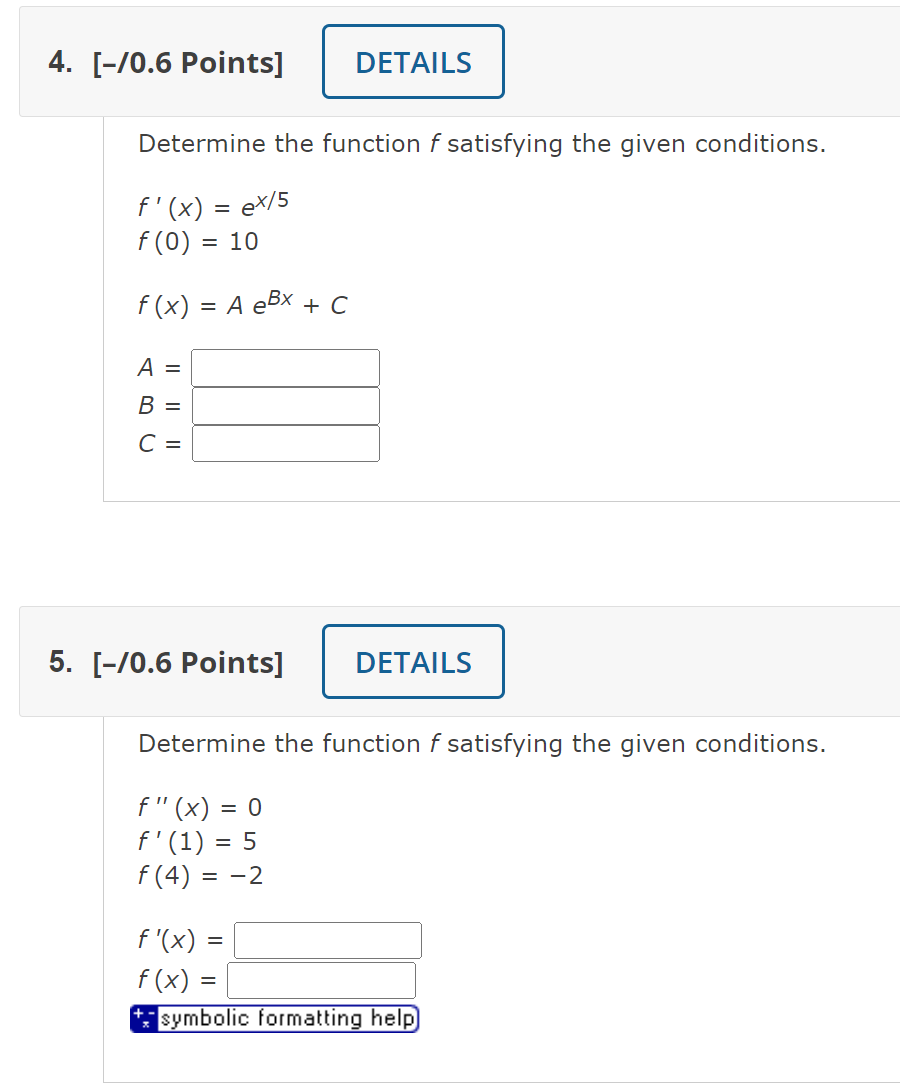 Solved Determine the function f satisfying the given | Chegg.com