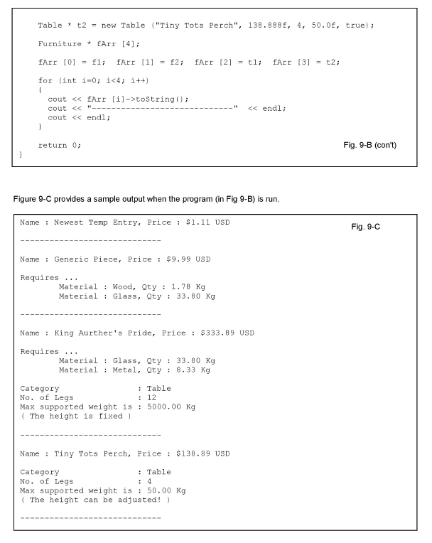 Solved Figure 9-A shows a UML Class diagram with 3 classes : | Chegg.com