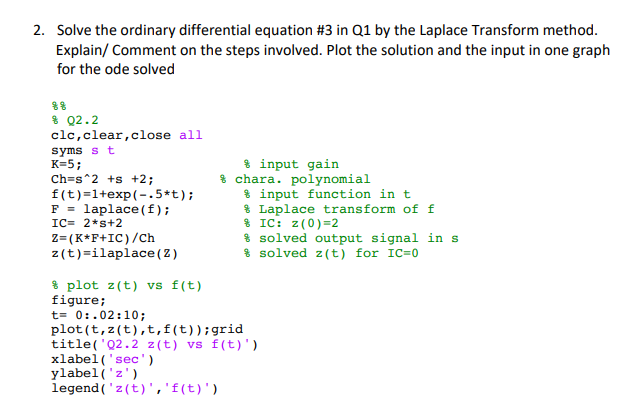 Solved I have two questions about the Laplace Transform | Chegg.com