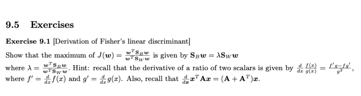 Solved Linear Discriminant Analysis question from the book: | Chegg.com