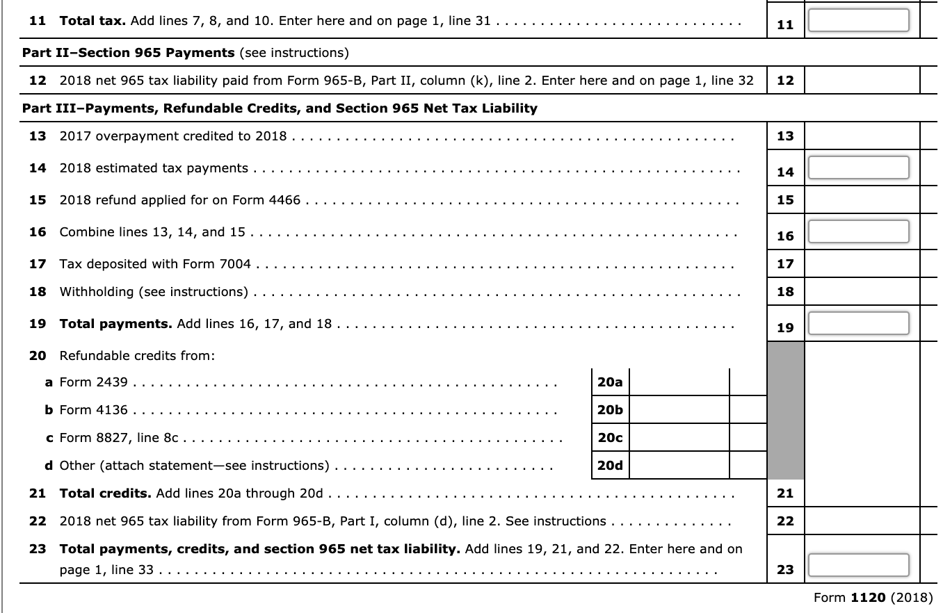 Complete Form 1120, pages 1, 2 and 3 for Kingfisher | Chegg.com