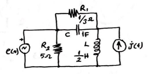 Solved In the circuit given above, all element values are 1, | Chegg.com