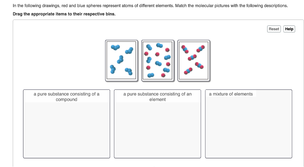 Solved In the following drawings, red and blue spheres | Chegg.com Solved In the following drawings, red and blue spheres | Chegg.com