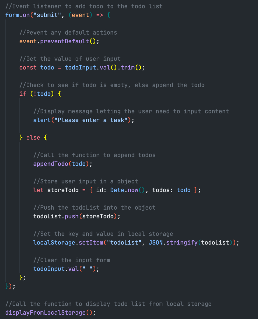 Solved I am trying to edit and delete todo list from | Chegg.com