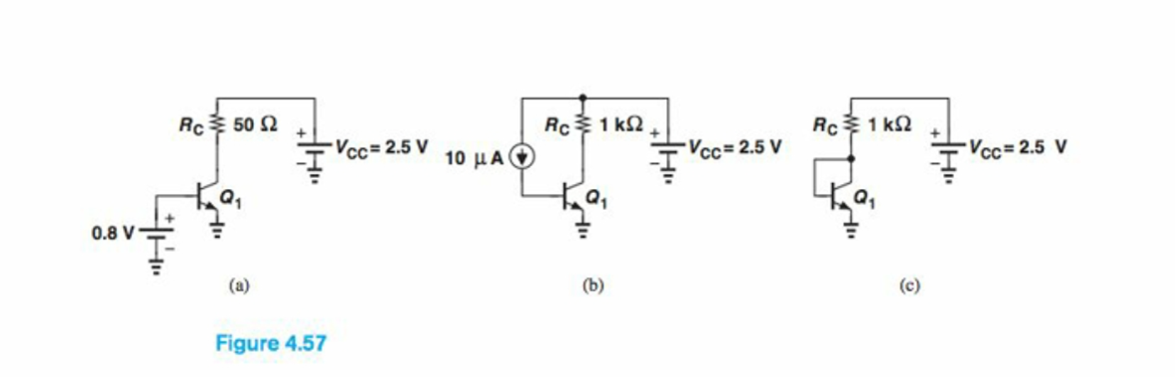 Solved 4.21. Determine the operating point and the | Chegg.com