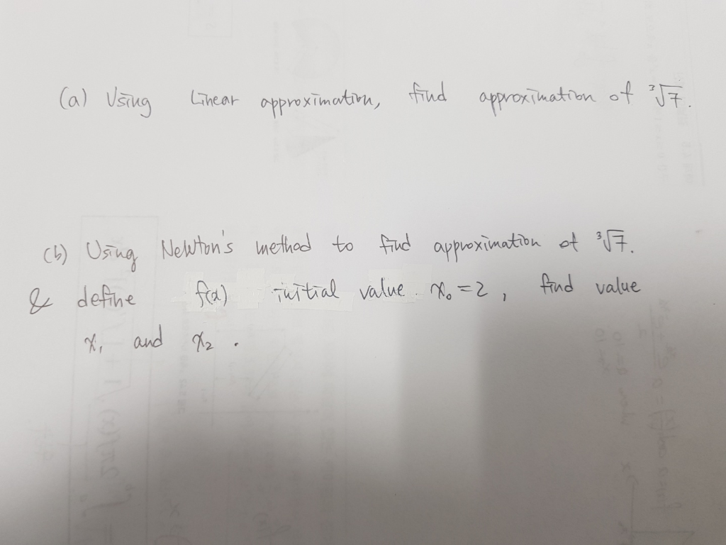 Solved (a) Using Linear approximation, find approximation of | Chegg.com