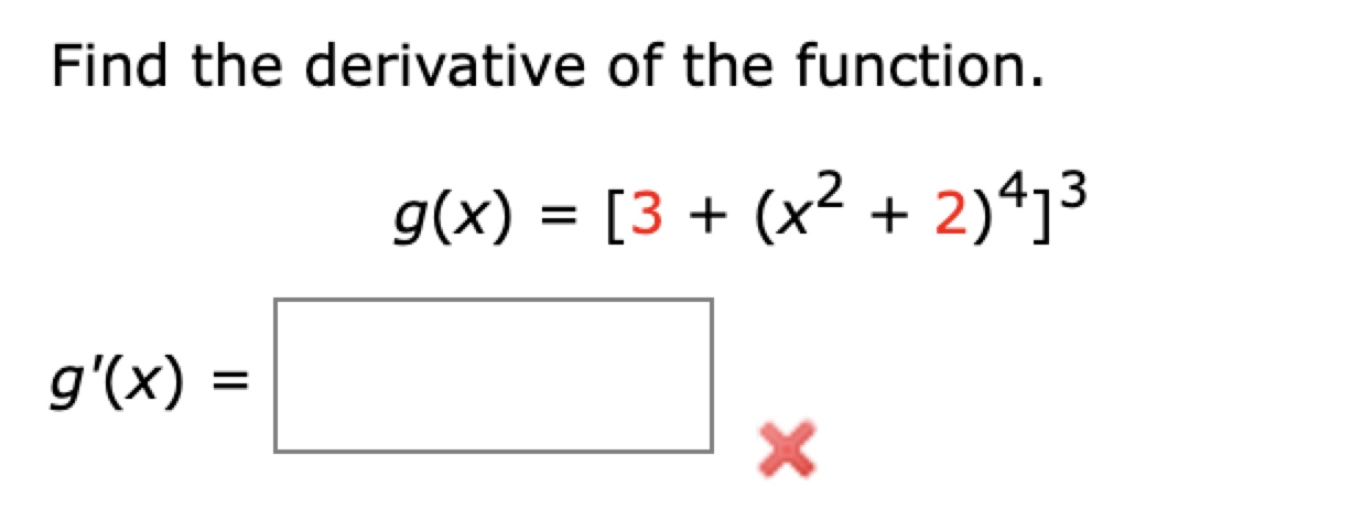 Solved Find the derivative of the function. | Chegg.com