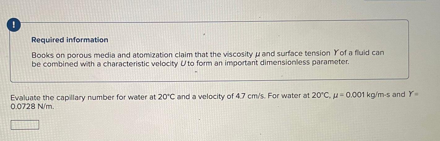 Solved Required information Books on porous media and | Chegg.com
