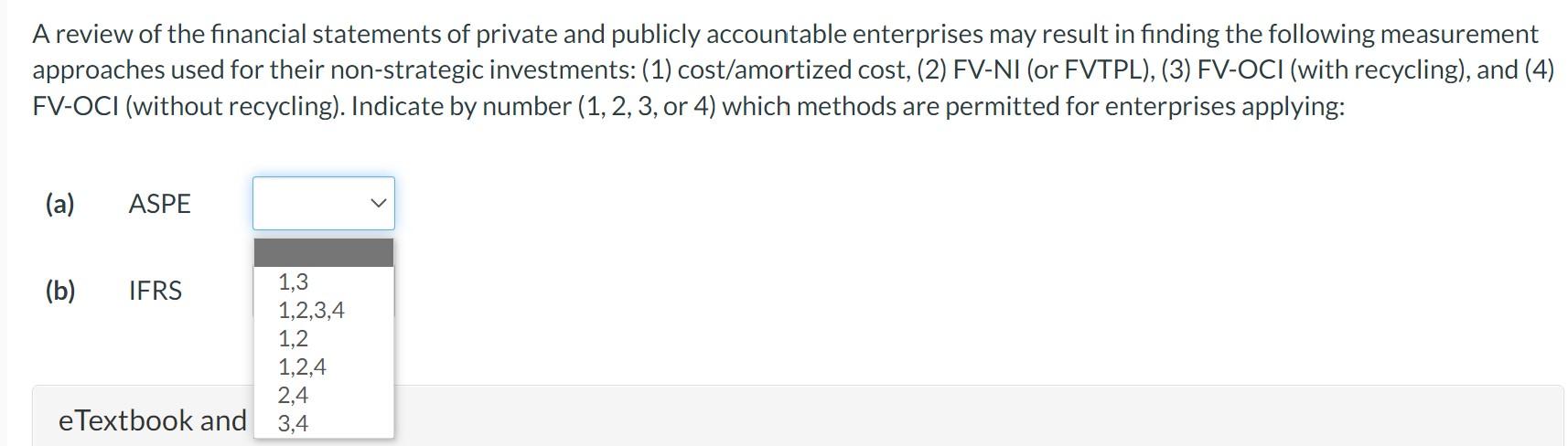 Solved A review of the financial statements of private and | Chegg.com