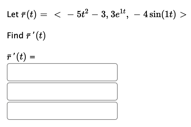 Solved Let F(t) = = Find | Chegg.com