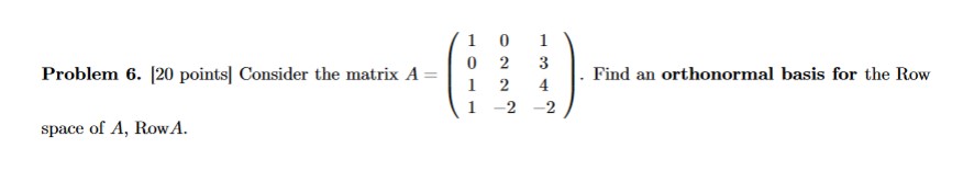 Solved Problem 6. \\( [20 \\) points \\( ] \\) Consider the | Chegg.com