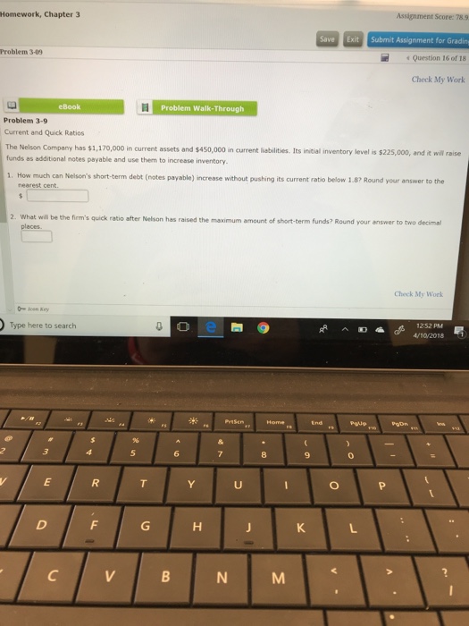 Solved Homework Chapter 3 Assignment Score 789 Submit