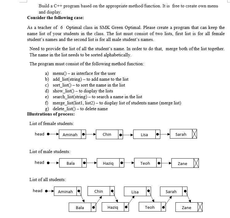 Solved Build a C++ program based on the appropriate | Chegg.com