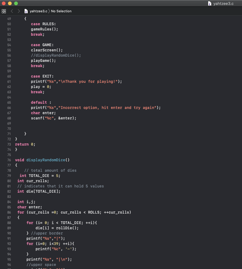 Tasks Activity yahtzee.c 1. Copy C source code file | Chegg.com