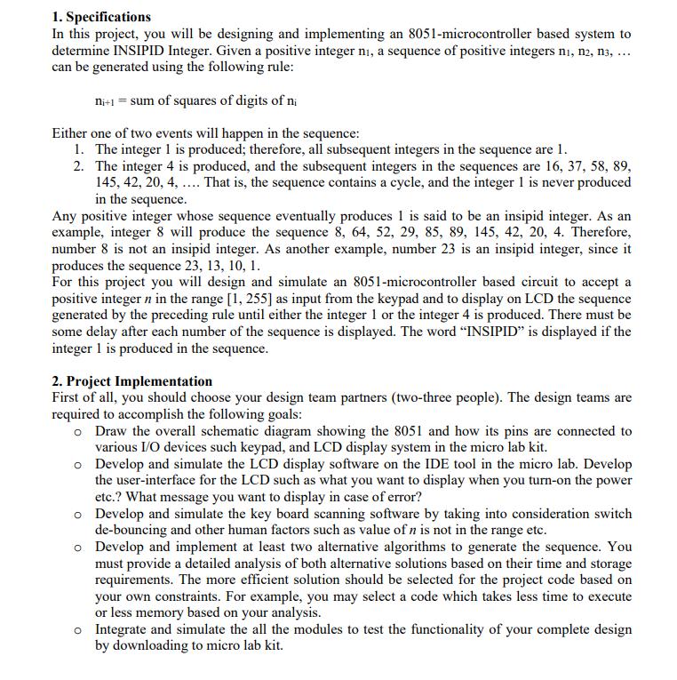 Solved ni+1= sum of squares of digits of ni Either one of | Chegg.com