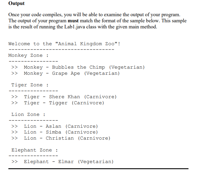 Solved Lab 01 Objectives: • Familiarity with Eclipse IDE | Chegg.com