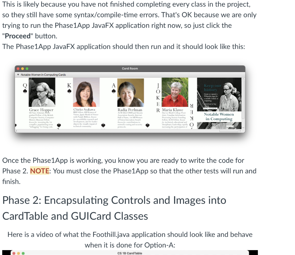 Phase 1: Reading and Displaying the .gif Files In the | Chegg.com