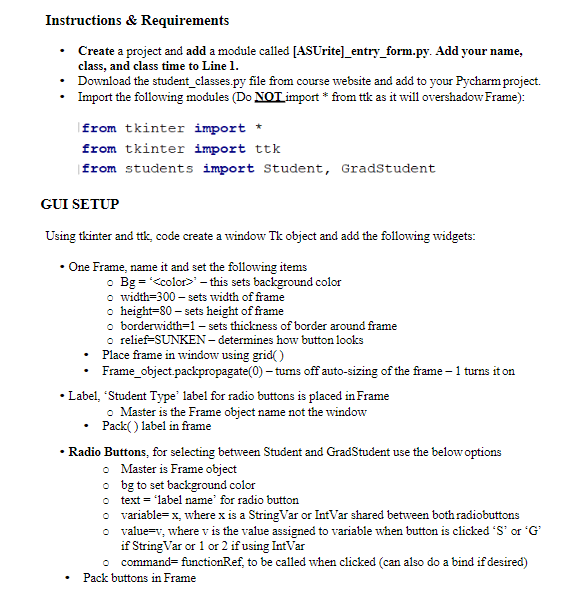 Solved Need help with this python assignment! Please!! I | Chegg.com
