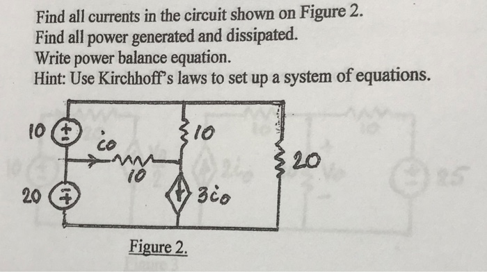 Solved Find all currents in the circuit shown on Figure 2. | Chegg.com