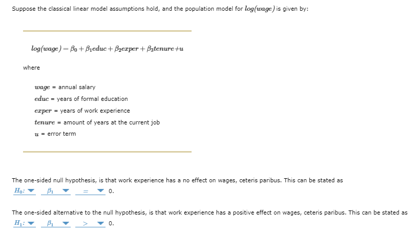 Solved Suppose the classical linear model assumptions hold, | Chegg.com