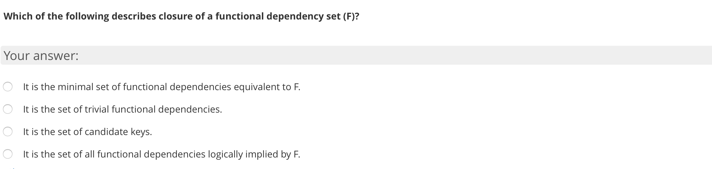 Solved Which of the following describes closure of a | Chegg.com