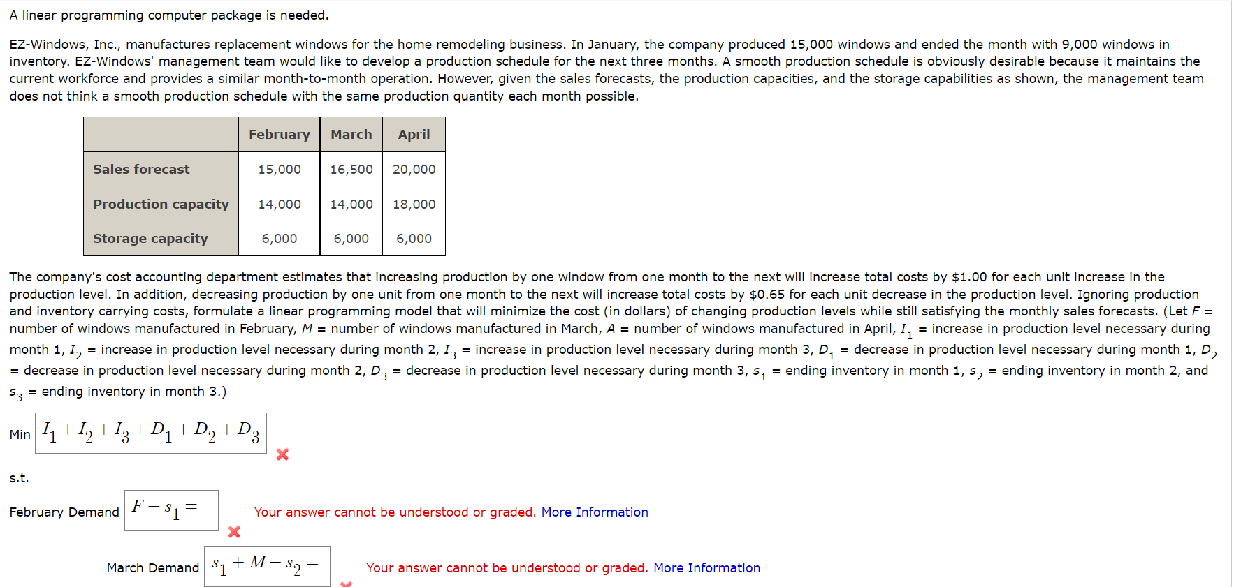 Solved A Linear Programming Computer Package Is Needed Does 0044
