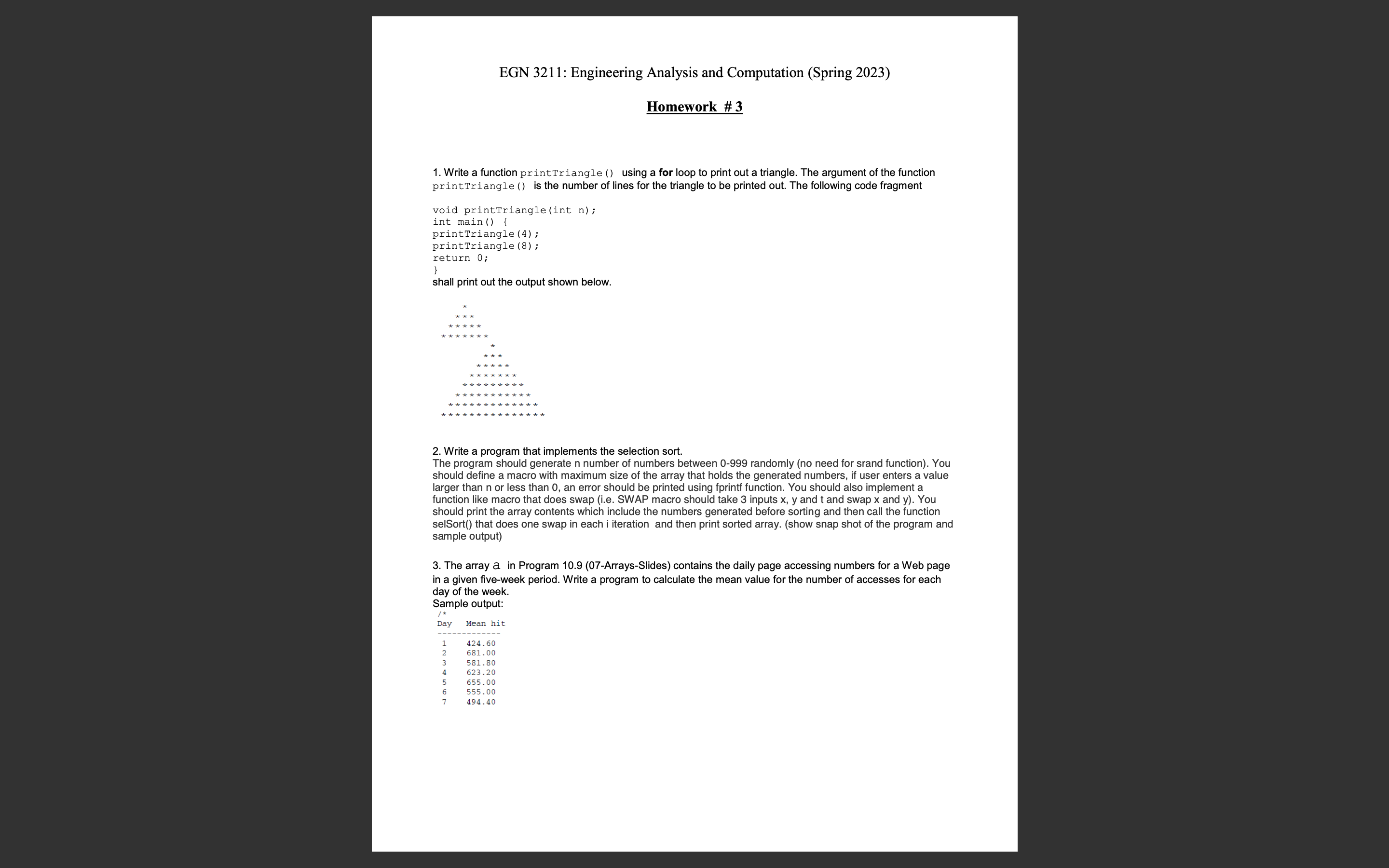 Solved 1. Write a function printtriangle () using a for loop | Chegg.com Solved 1. Write a function printtriangle () using a for loop | Chegg.com