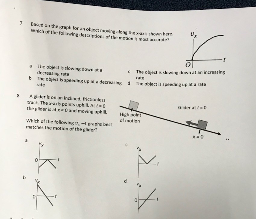 Solved Based on the graph for an object moving along the | Chegg.com
