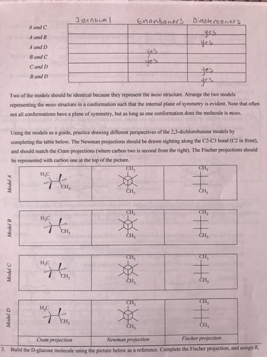 Solved 2 Build two models of ()-2-chlorobutane. On one | Chegg.com
