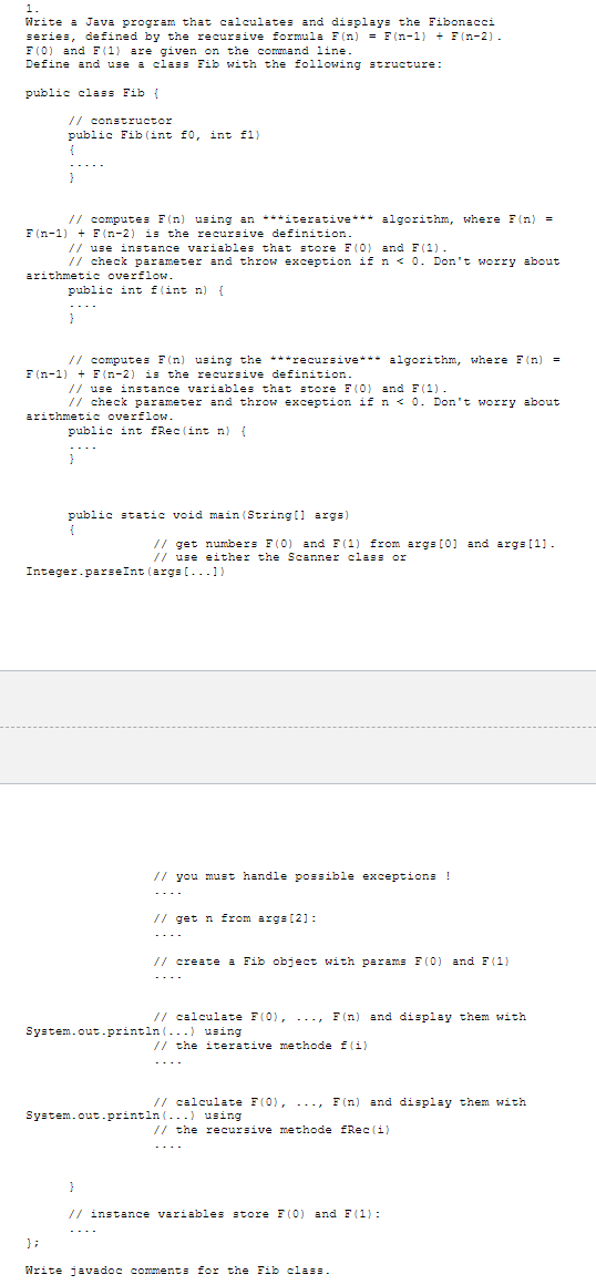 Solved 1. Write a Java program that calculates and displays | Chegg.com