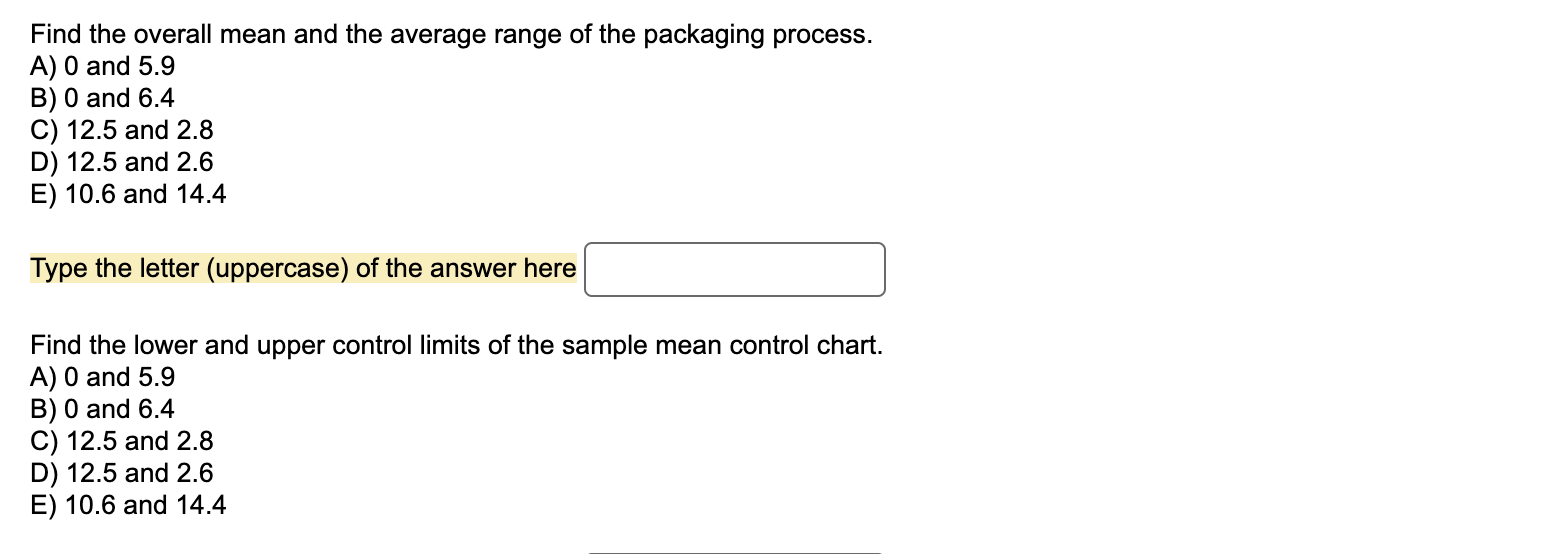 Solved A quality analyst wants to construct a sample mean | Chegg.com
