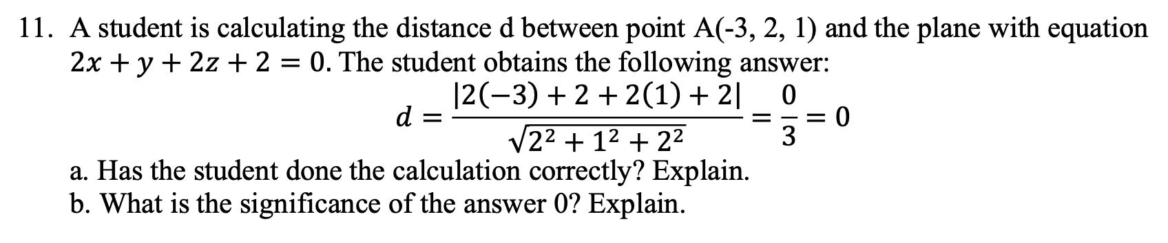 Solved 1. A student is calculating the distance d between | Chegg.com