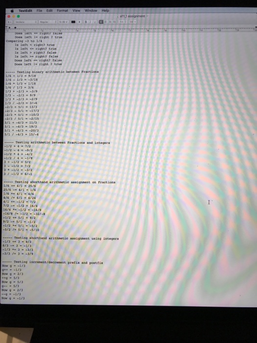 Solved TextEdit File Edit Format View Window Help alld For | Chegg.com