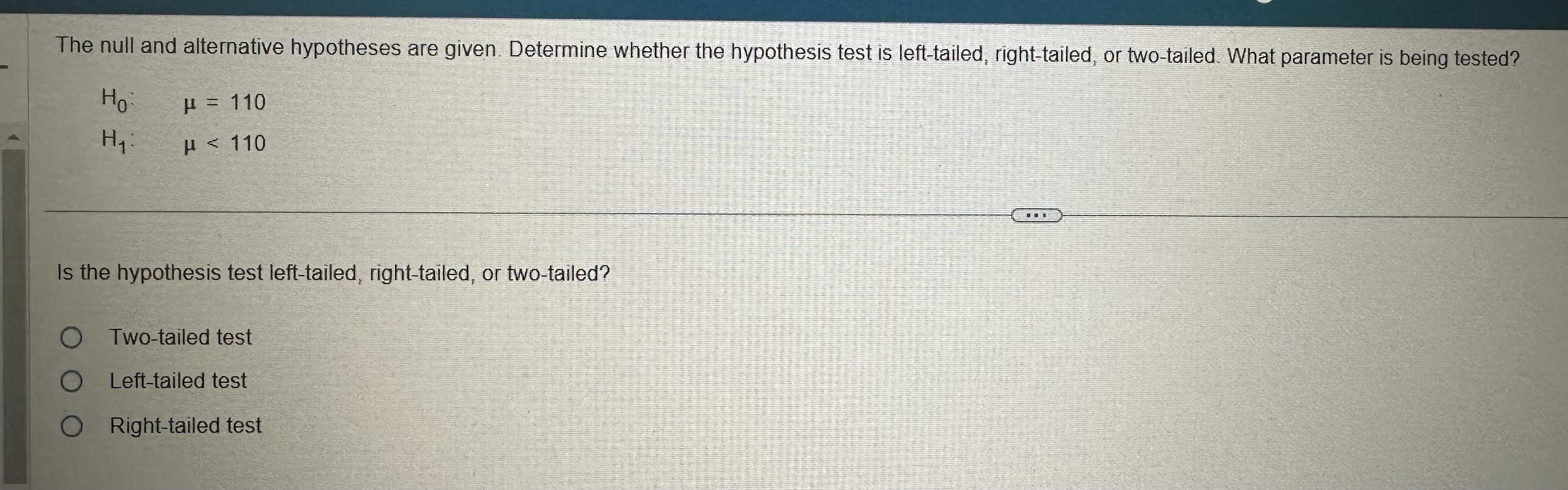 Solved The null and alternative hypotheses are given. | Chegg.com