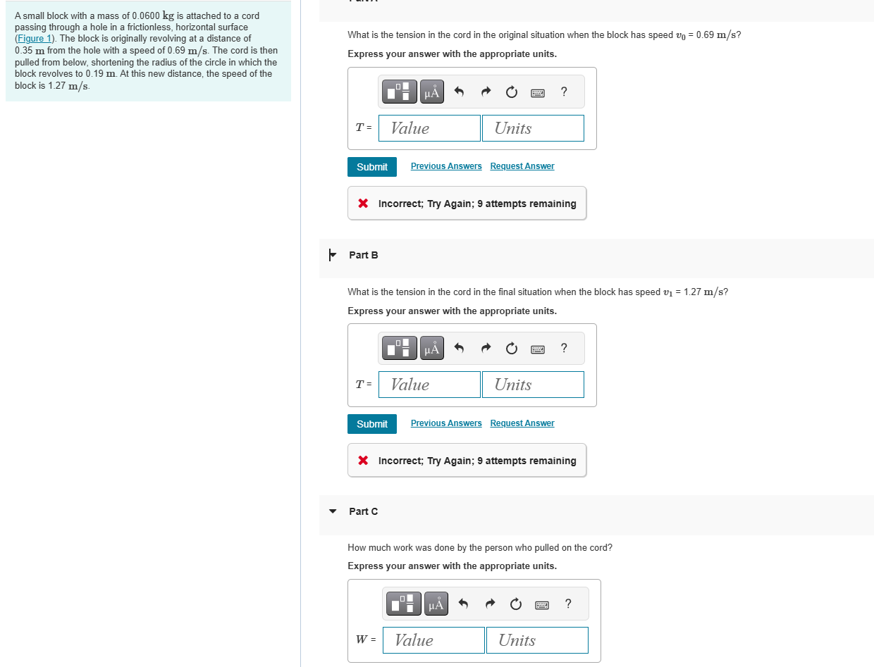 Solved A small block with a mass of 0.0600 ﻿kg is attached | Chegg.com