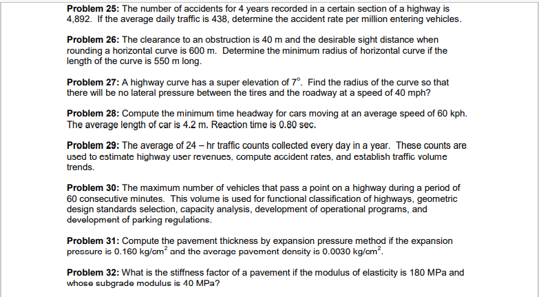 Solved Problem 25: The number of accidents for 4 years | Chegg.com