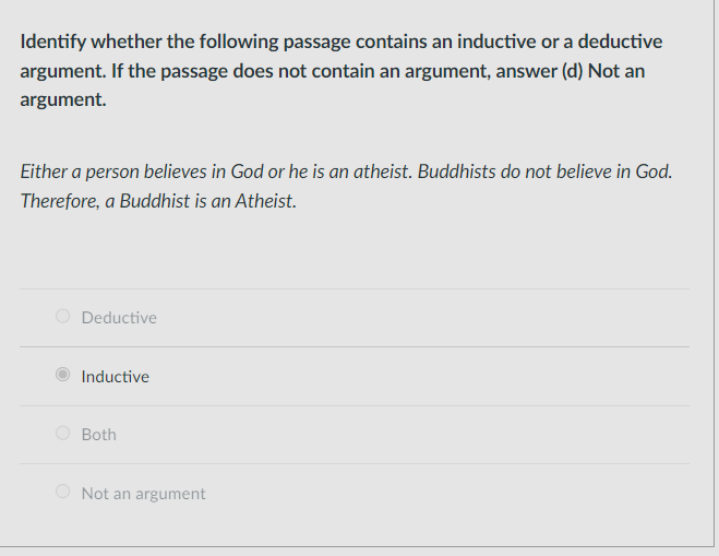 Identify whether the following passage contains an | Chegg.com
