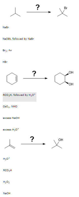 Solved Identify reagents that can be used to achieve | Chegg.com
