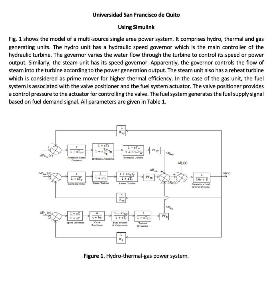 Solved Universidad San Francisco de Quito Using Simulink | Chegg.com