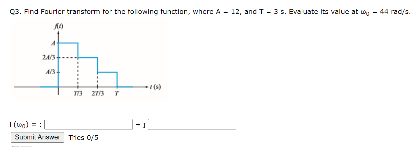 Solved Q3. Find Fourier transform for the following | Chegg.com