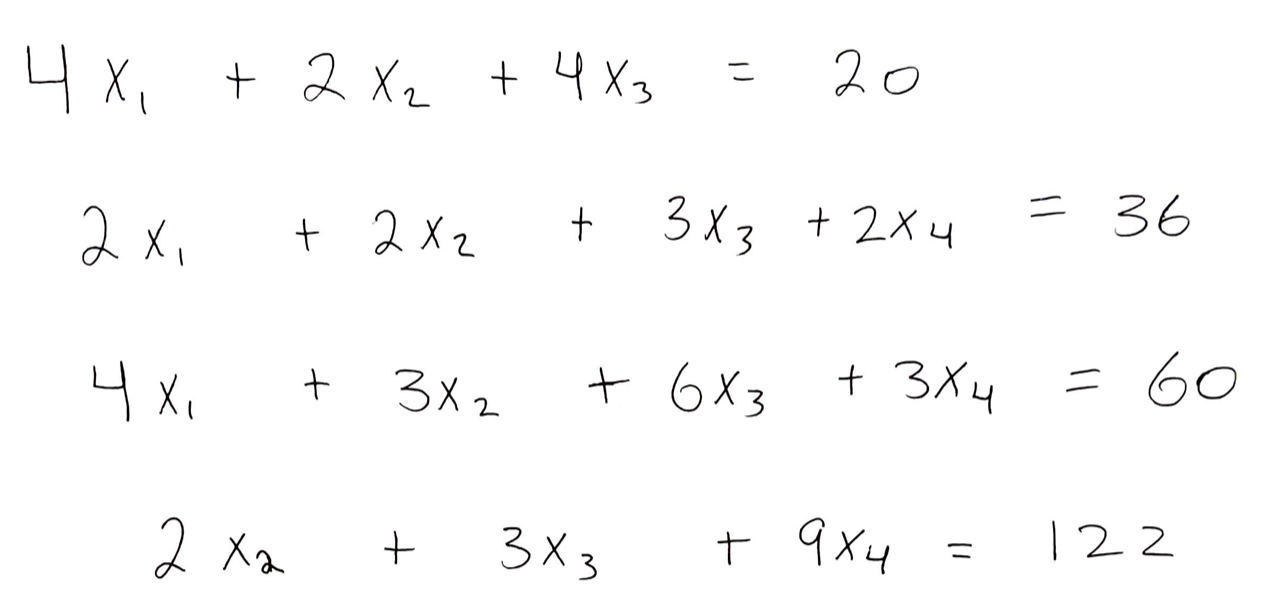 Solved Factor and solve Matrix using the Doolittle method. | Chegg.com
