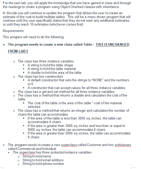 Solved For the next lab, you will apply the knowledge that | Chegg.com