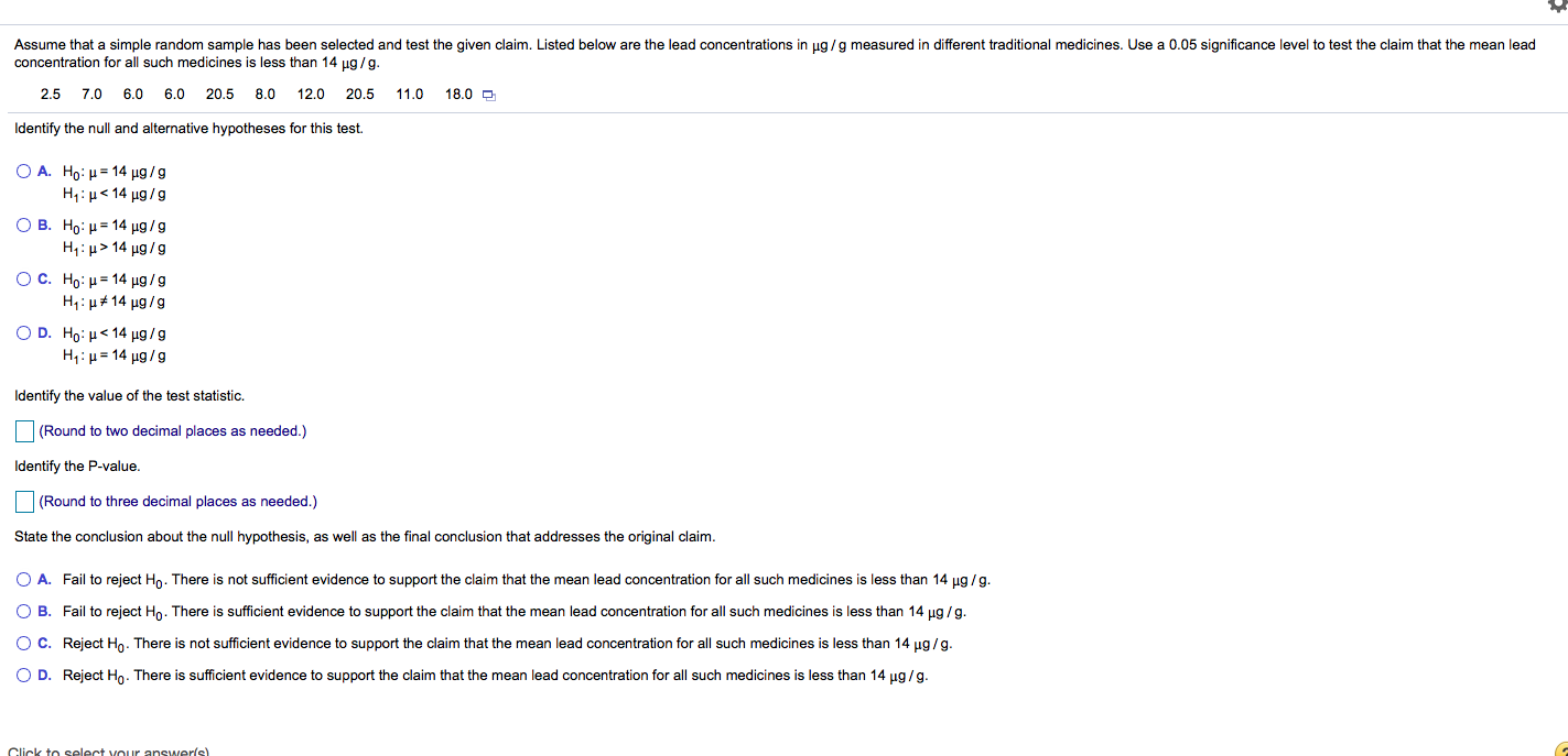 Solved Assume that a simple random sample has been selected | Chegg.com