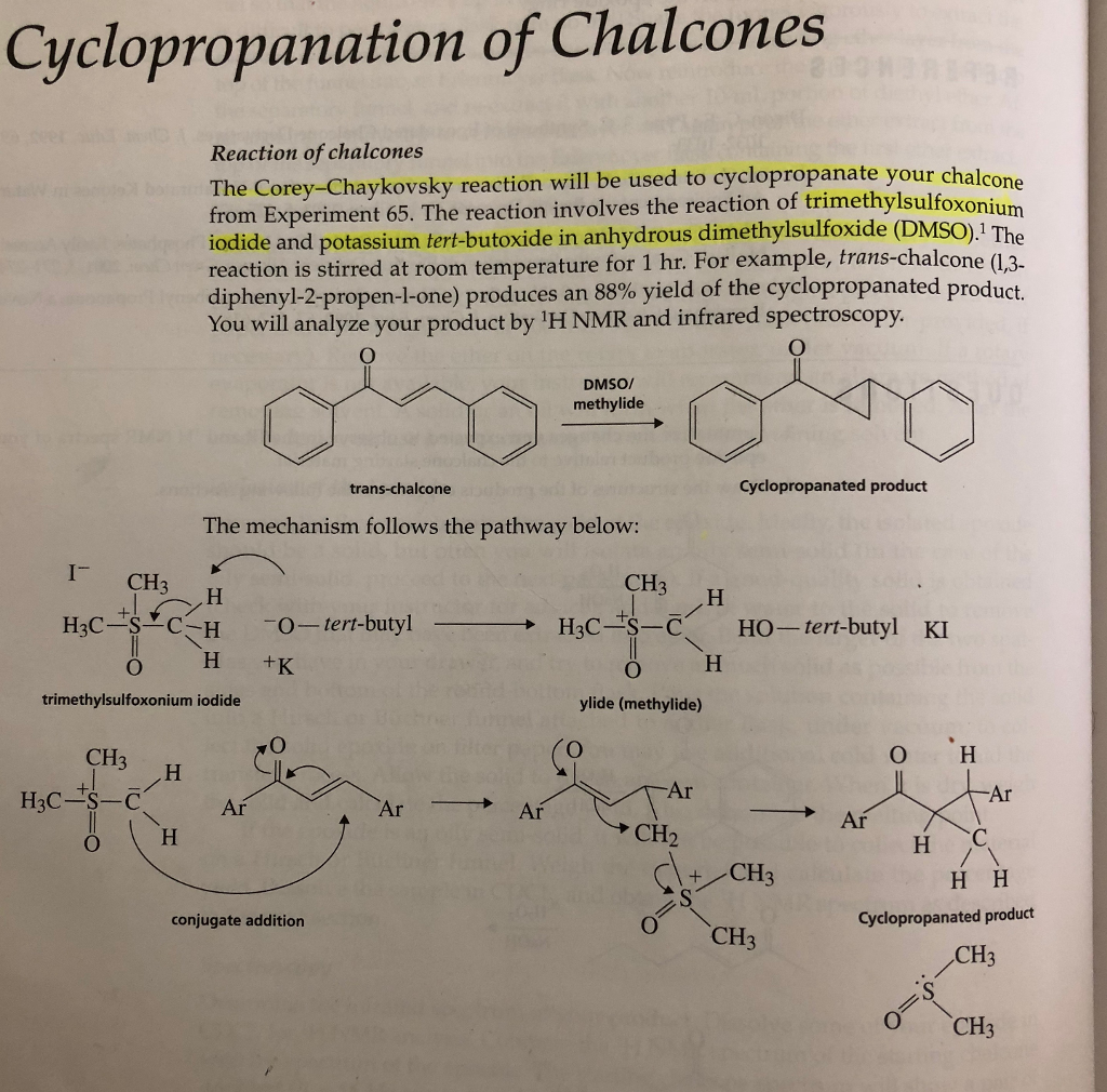 Solved Generic Mechanism from book: In cyclopropanation of | Chegg.com