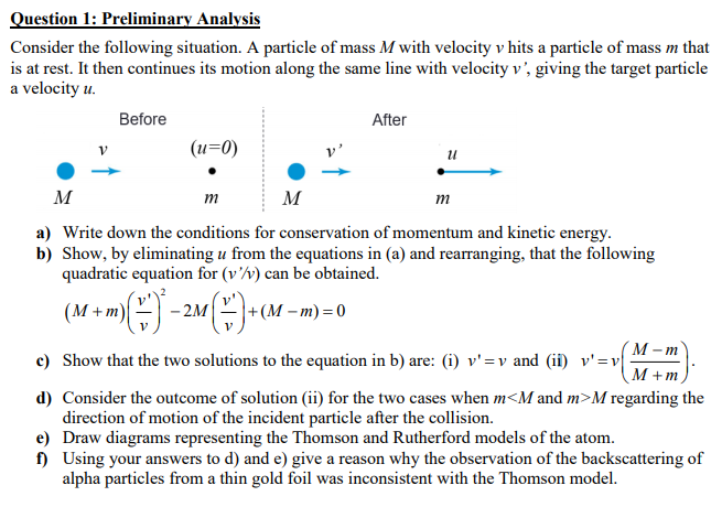 Solved Question 1: Preliminary Analysis Consider the | Chegg.com