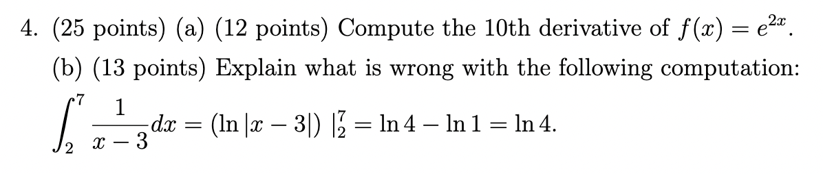 Solved 4. (25 points) (a) (12 points) Compute the 10th | Chegg.com