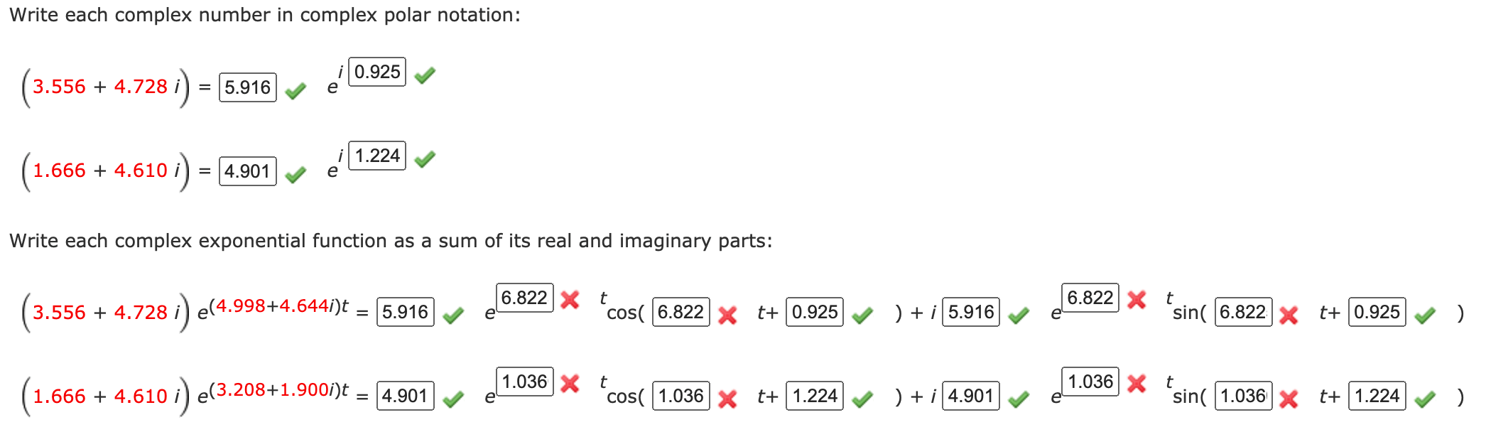 Solved Write each complex number in complex polar notation: | Chegg.com