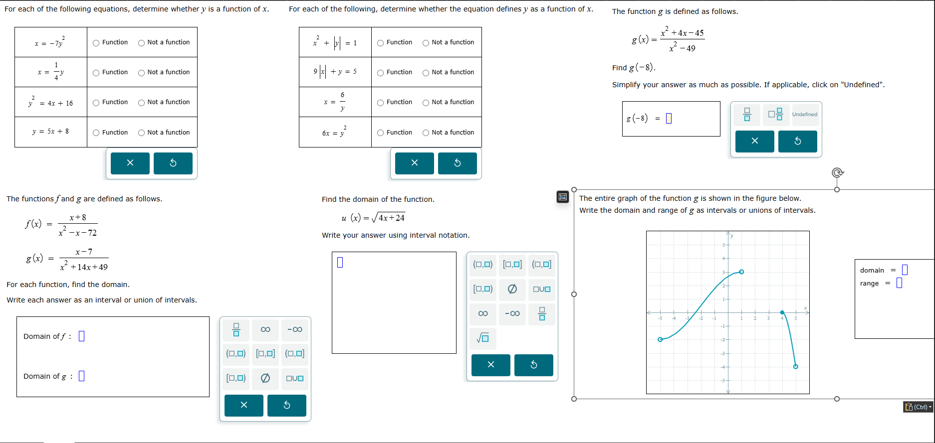 Solved For each of ﻿the following equations, determine | Chegg.com