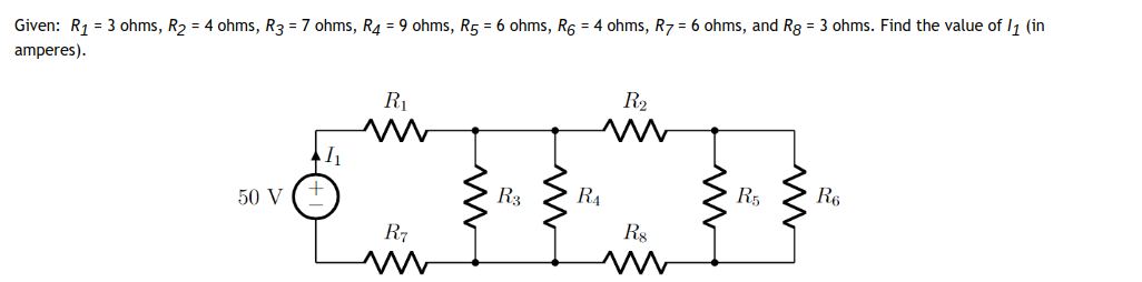Solved Given: R1=3 ohms, R2=4 ohms, R3=7 ohms, R4=9 ohms, | Chegg.com